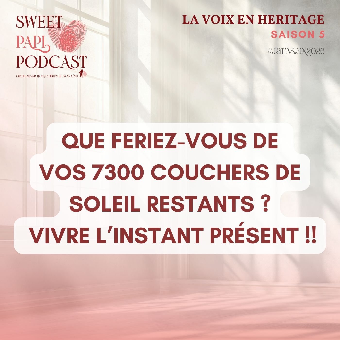 Que feriez-vous de vos 7300 couchers de soleil restants ? Vivre l’instant présent !! • Podcast ...