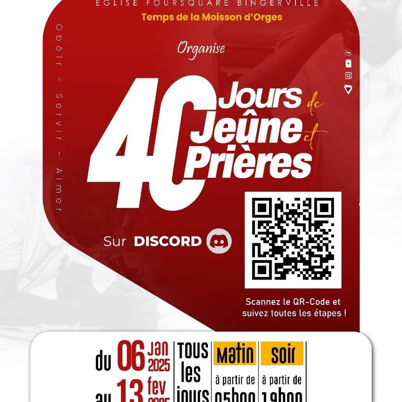 40 Jours de Jeûne et Prières - Jour 29 (Session du Lundi Matin du 03/02 ...