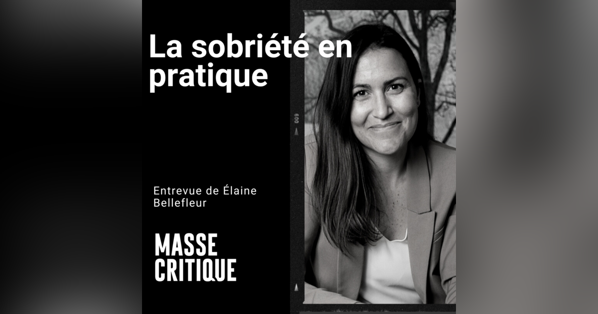 La sobriété en pratique • Podcast • Un regard sur l'action • Masse Critique